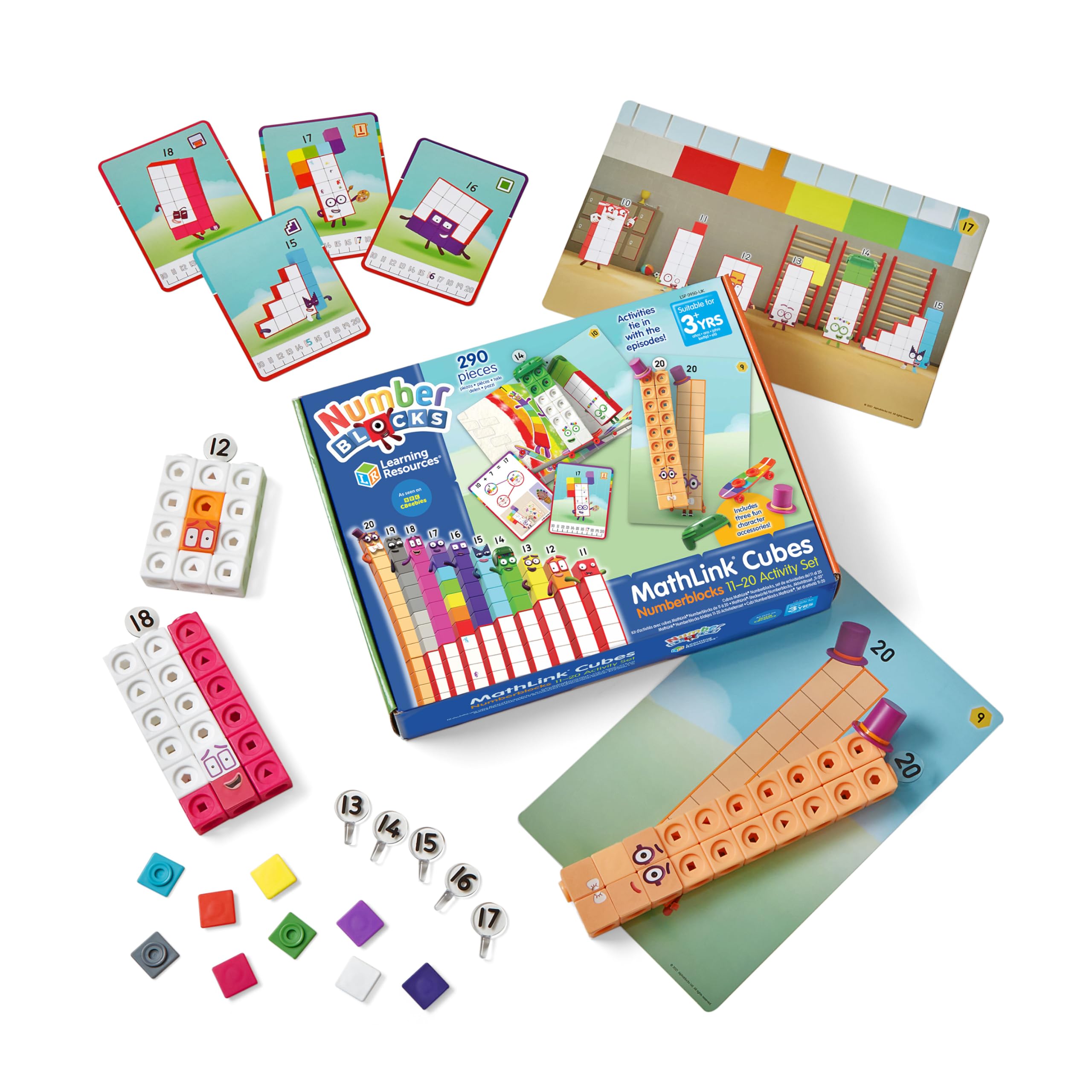 Learning Resources MathLink Cubes Numberblocks 11?20 Activity Set ...